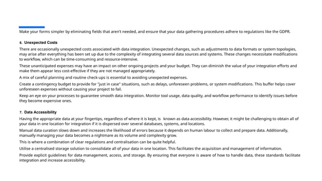 Top 10 Data Integration Challenges & How to Fix Them | PPTX