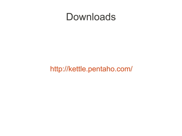 Open Source Data Integration | PPT