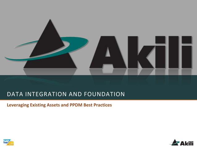 Akili Data Integration using PPDM | PPTX | Databases | Computer Software and Applications