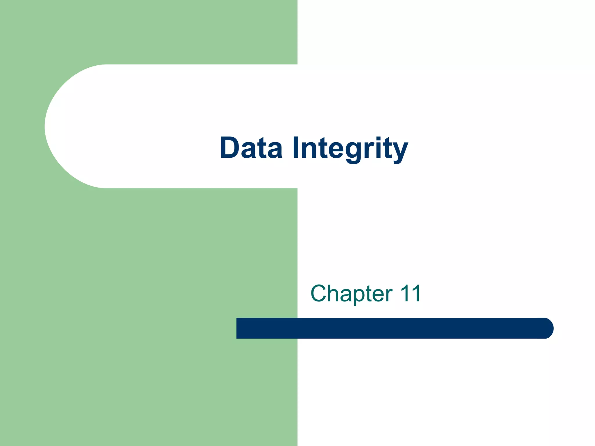 Data integrity | PPT