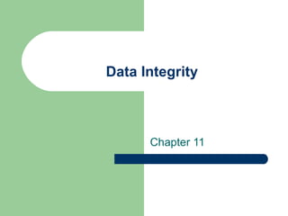 Data integrity | PPT
