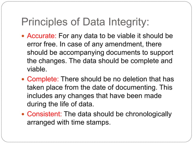 Data Integrity.pptx | Databases | Computer Software and Applications