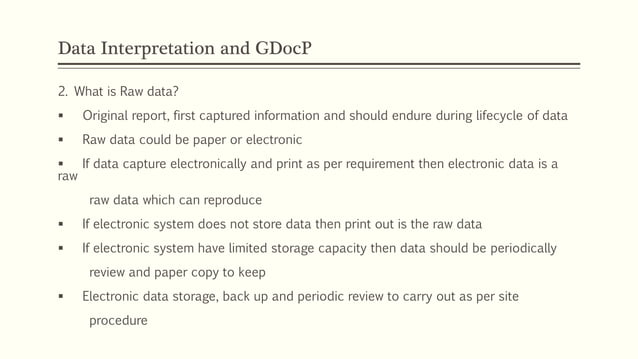 Data integrity in Pharmaceutical industry | PPTX