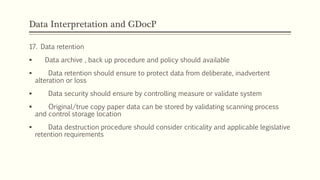 Data integrity in Pharmaceutical industry | PPTX