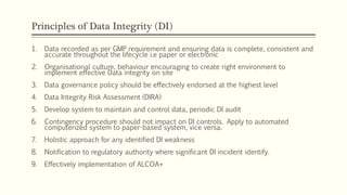 Data integrity in Pharmaceutical industry | PPTX