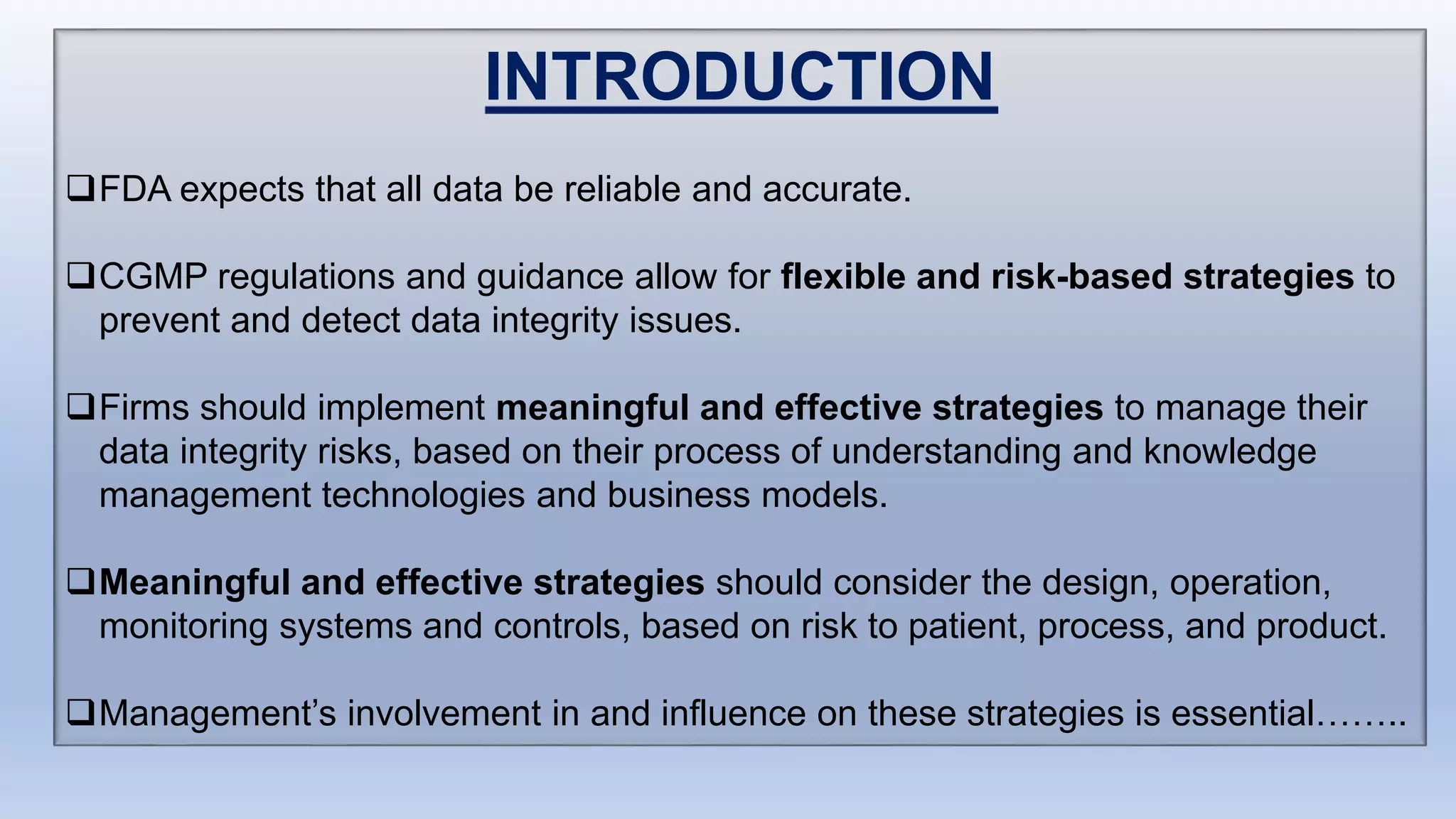 Data integrity & ALCOA+ | PPTX