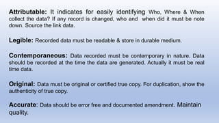 Data integrity & ALCOA+ | PPTX