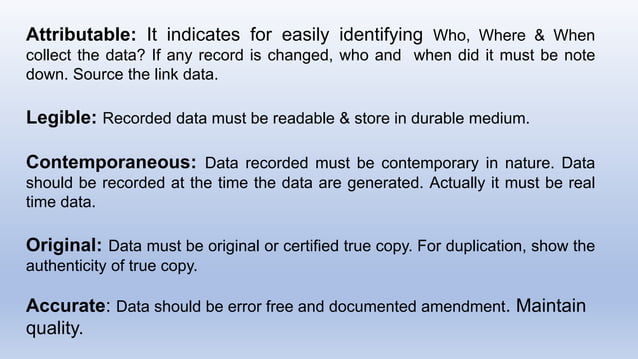 Data integrity & ALCOA+