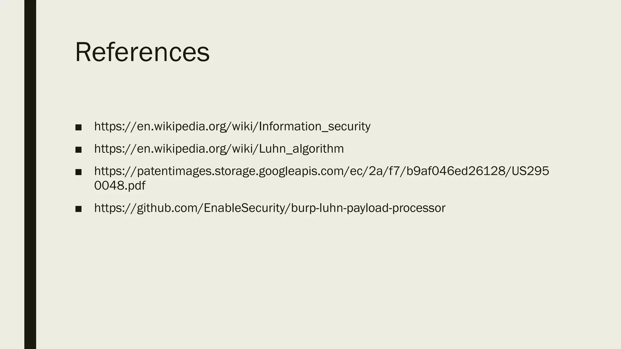 Data Integrity Checks & Lunh Algorithm | PPT