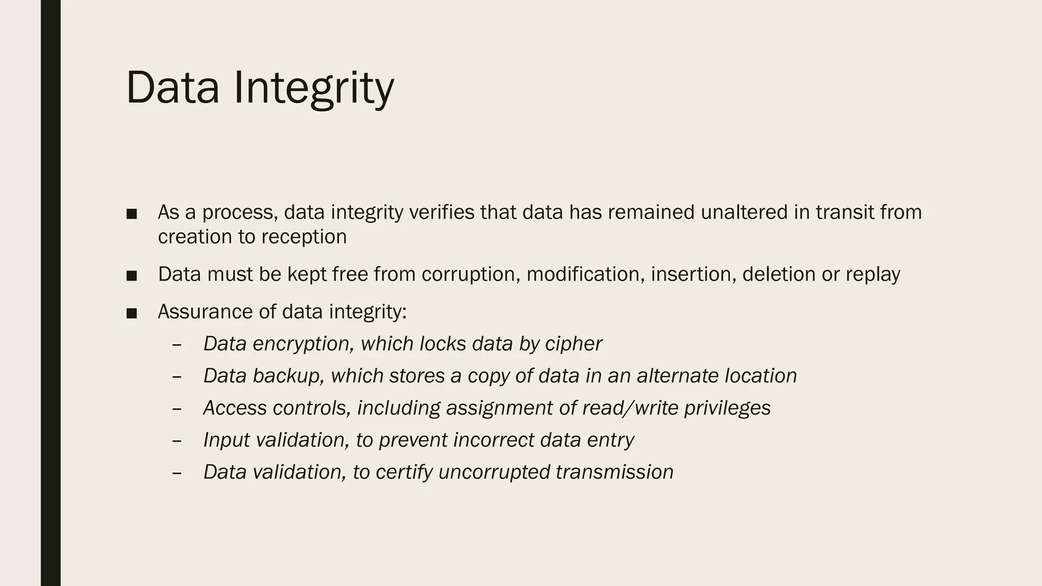 Data Integrity Checks & Lunh Algorithm | PPT Data Integrity Checks & Lunh Algorithm | PPT