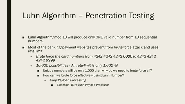 Data Integrity Checks & Lunh Algorithm | PDF