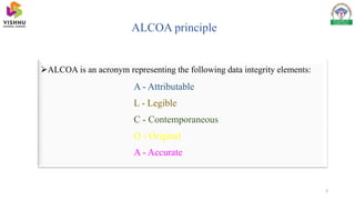 Data integrity in Pharmaceutical Industries | PPTX