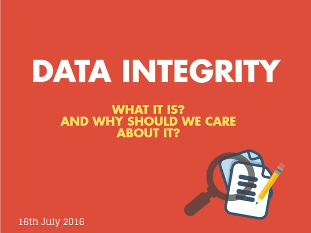 Data integrity | PPT