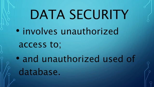 Data integrity, security and privacy | PPTX