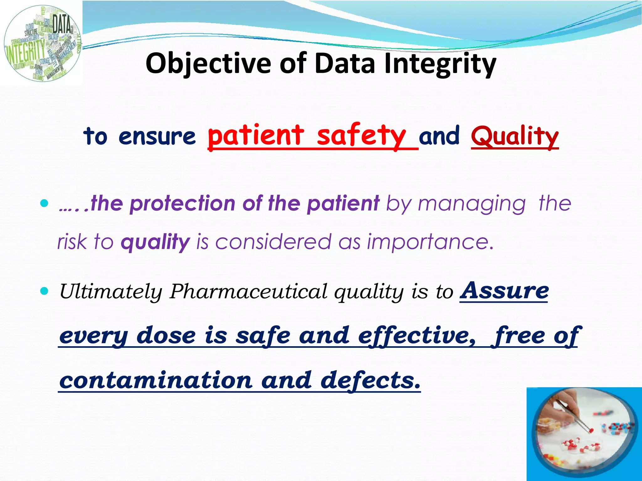 Data Integrity Training by Dr. A. Amsavel | PDF