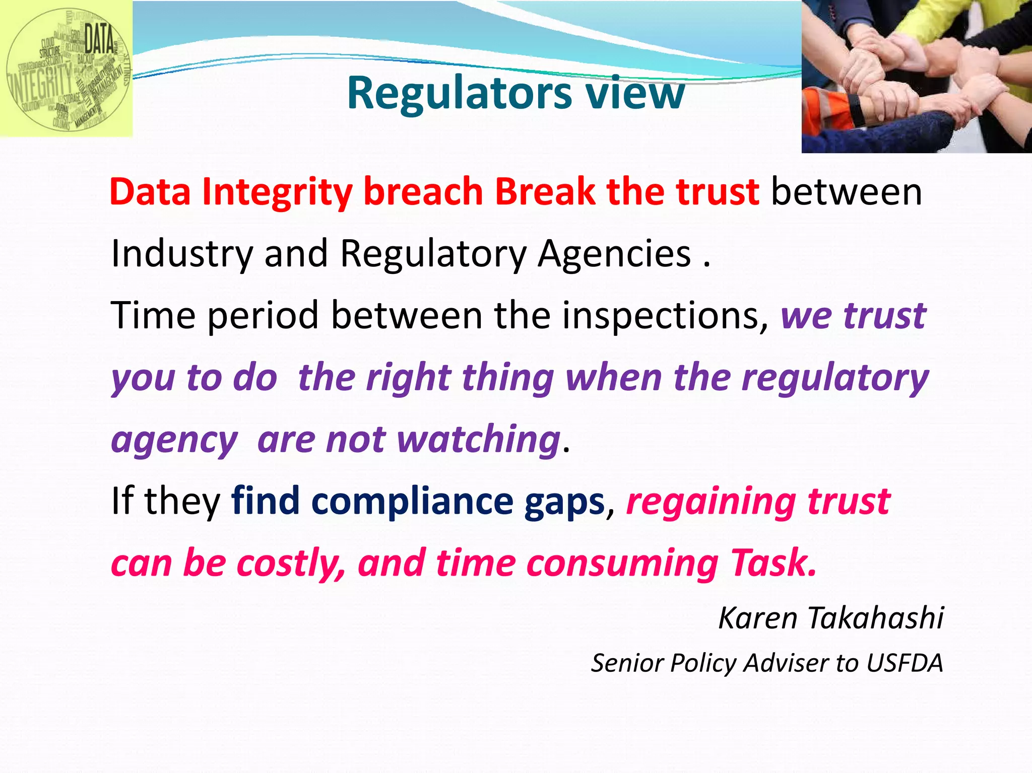 Data Integrity Training by Dr. A. Amsavel | PDF