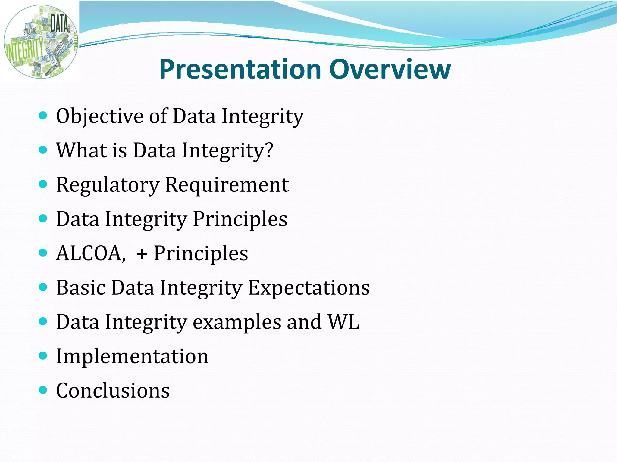 Data Integrity Training by Dr. A. Amsavel | PDF