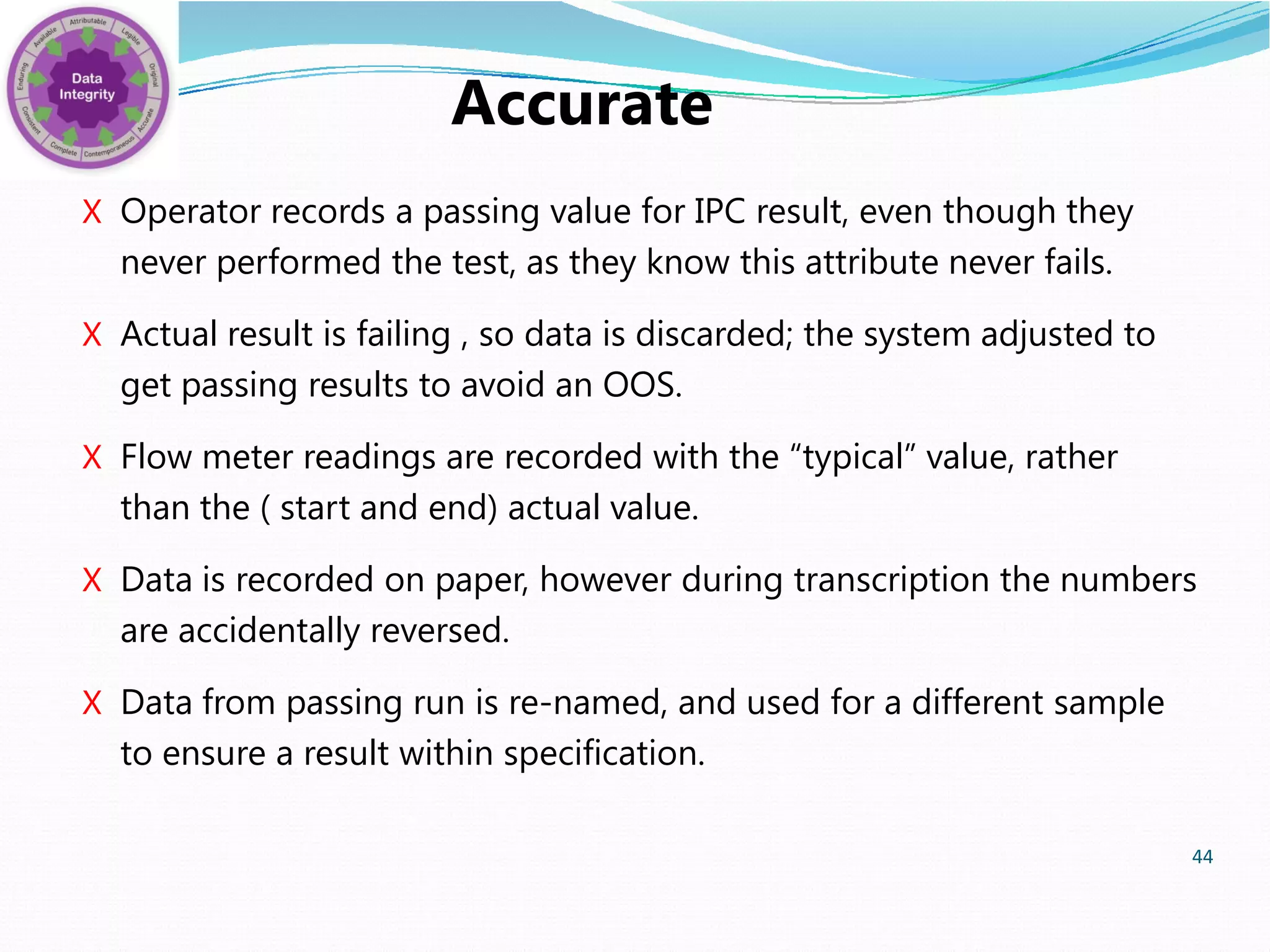 Data Integrity Training by Dr. A. Amsavel | PDF
