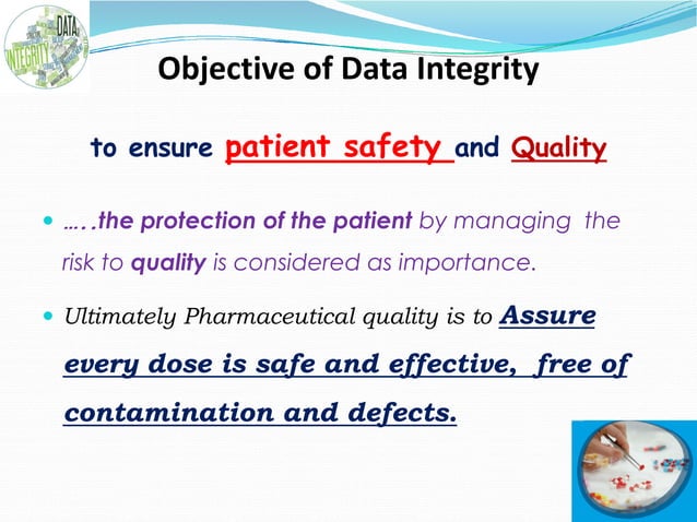 Data Integrity Training by Dr. A. Amsavel | PDF