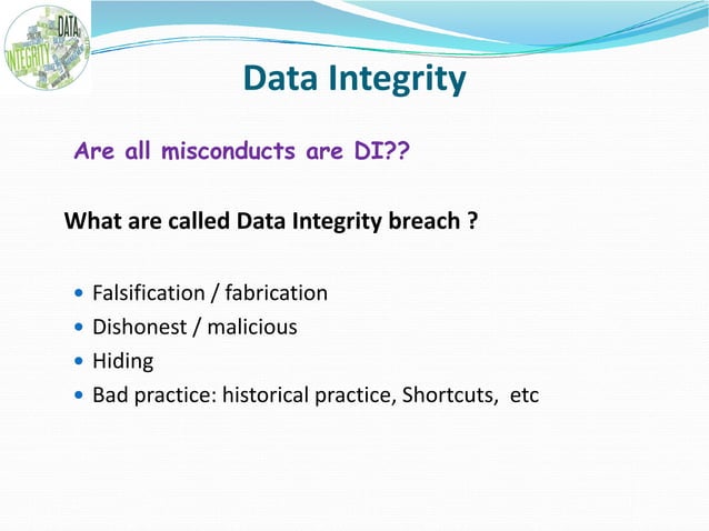 Data Integrity Training by Dr. A. Amsavel | PDF