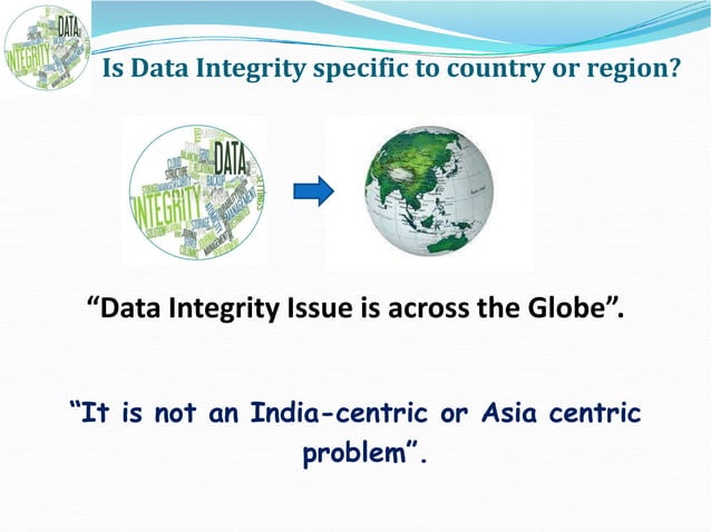 Data Integrity Training by Dr. A. Amsavel | PDF