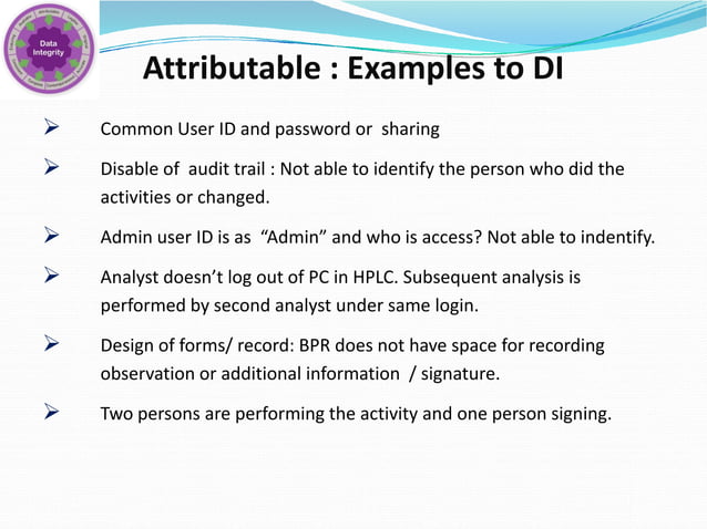 Data Integrity Training by Dr. A. Amsavel | PDF