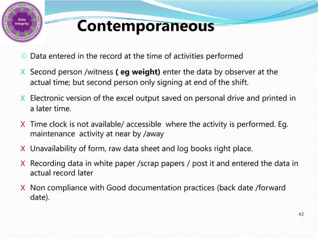 Data Integrity Training by Dr. A. Amsavel | PDF