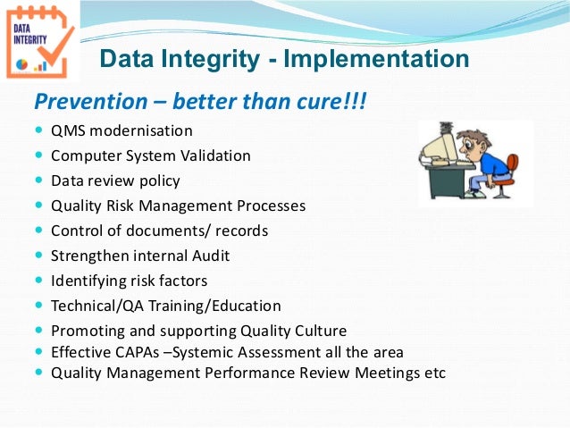 Data Integrity Training by Dr. A. Amsavel