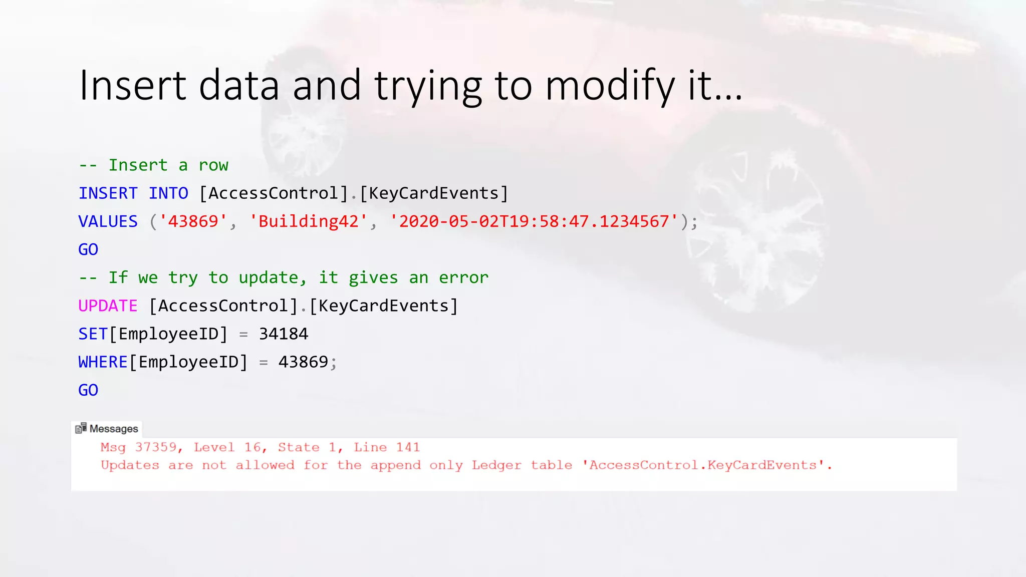 Data Integrity with SQL Database Ledger | PDF