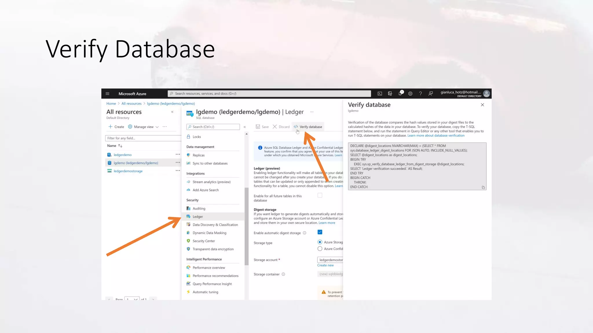 Data Integrity With Sql Database Ledger Ppt