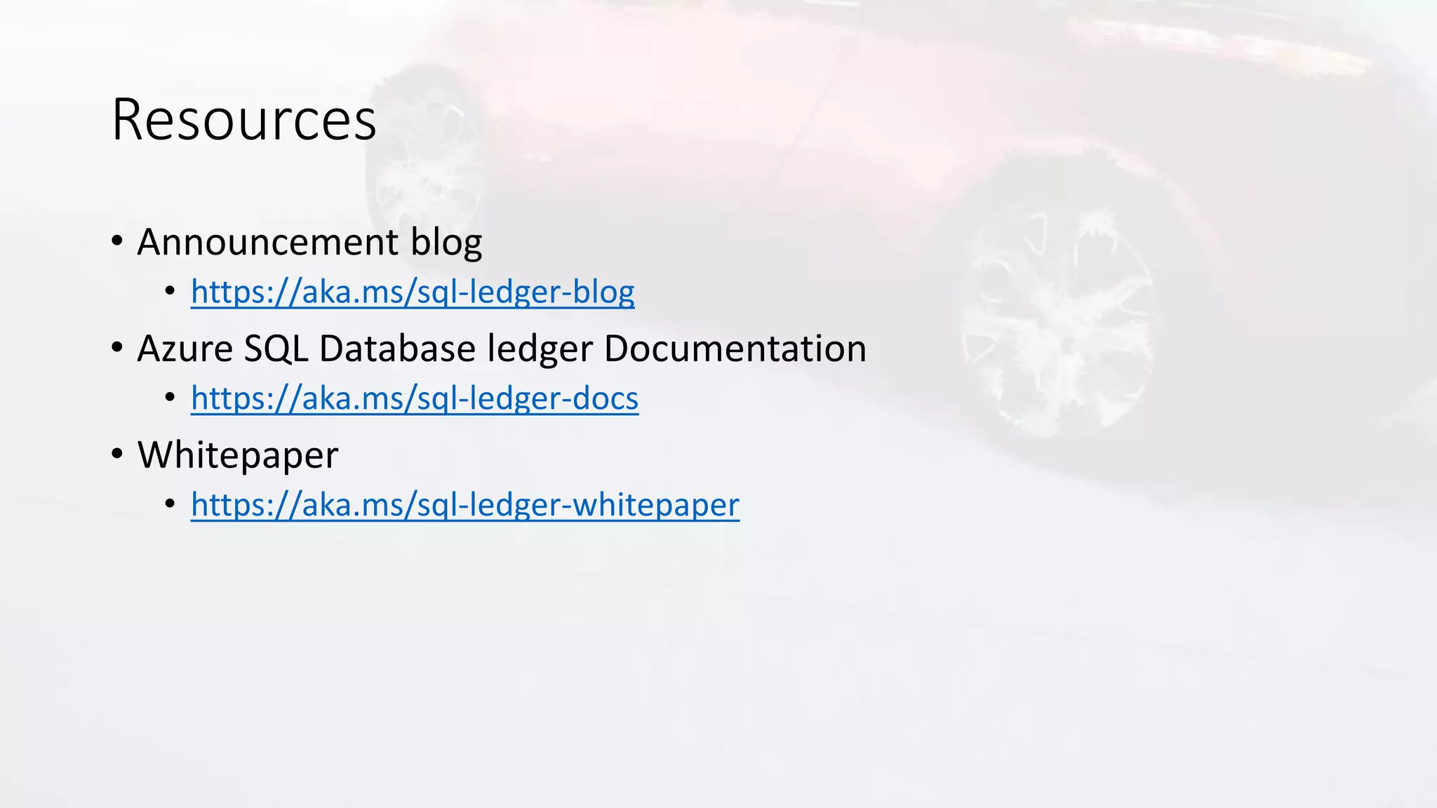 Data Integrity with SQL Database Ledger | PPT