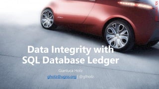 Data Integrity with SQL Database Ledger | PDF