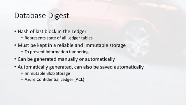 Data Integrity with SQL Database Ledger | PPT