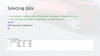 Data Integrity with SQL Database Ledger | PDF