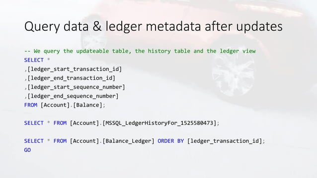 Data Integrity with SQL Database Ledger | PPT