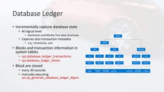Data Integrity with SQL Database Ledger | PDF