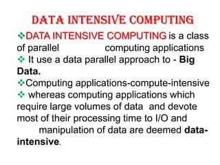 Dataintensive | PPT