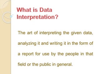 Data interpretation | PPTX