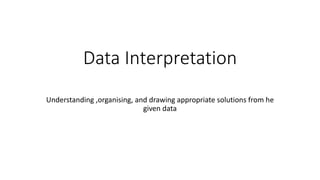 Data interpretation | PPTX | Science