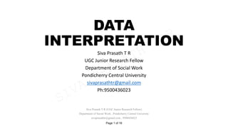 Data interpretation with Examples discussed | PPT