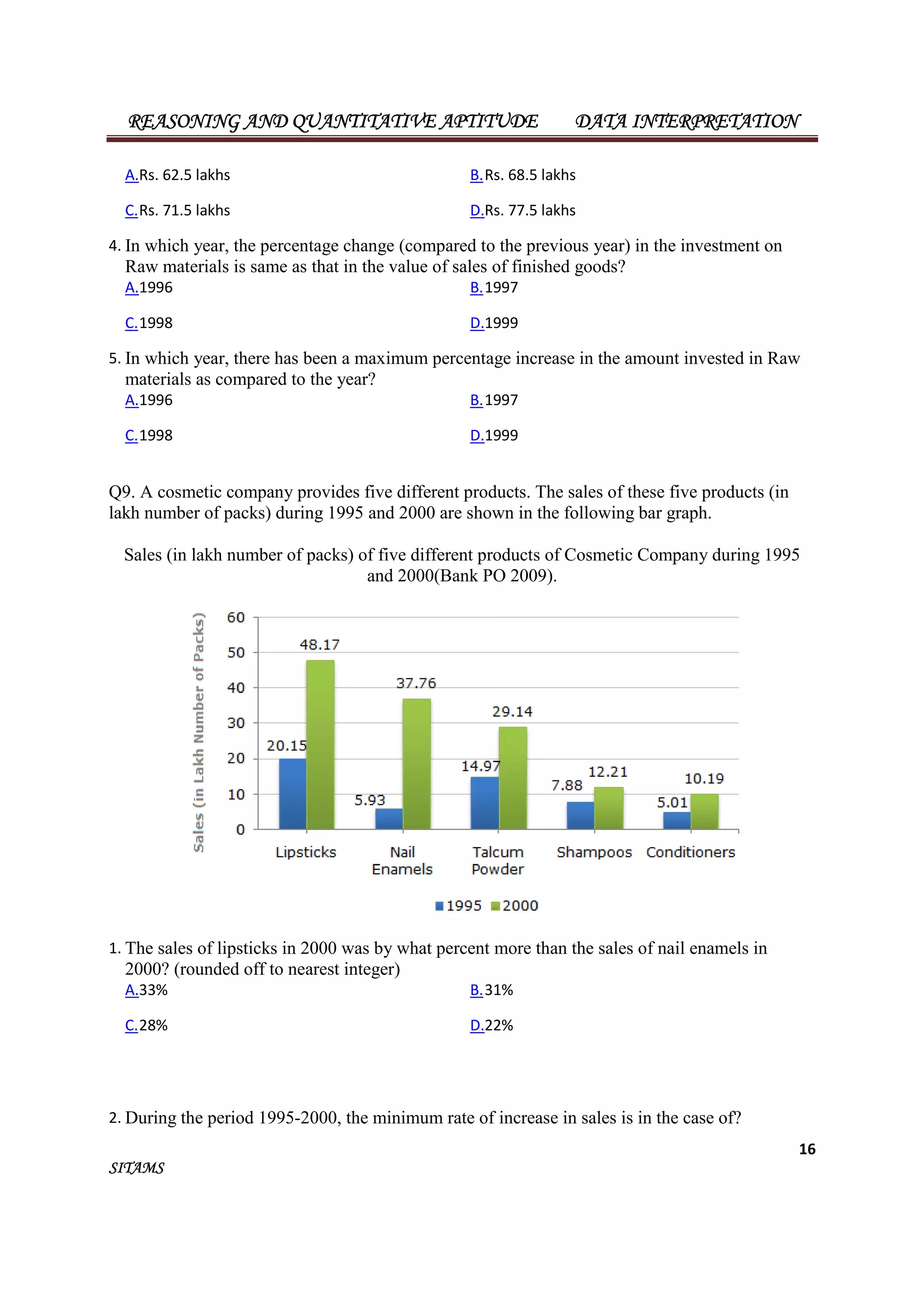 Datainterpretation tabulation and bar graph | PDF