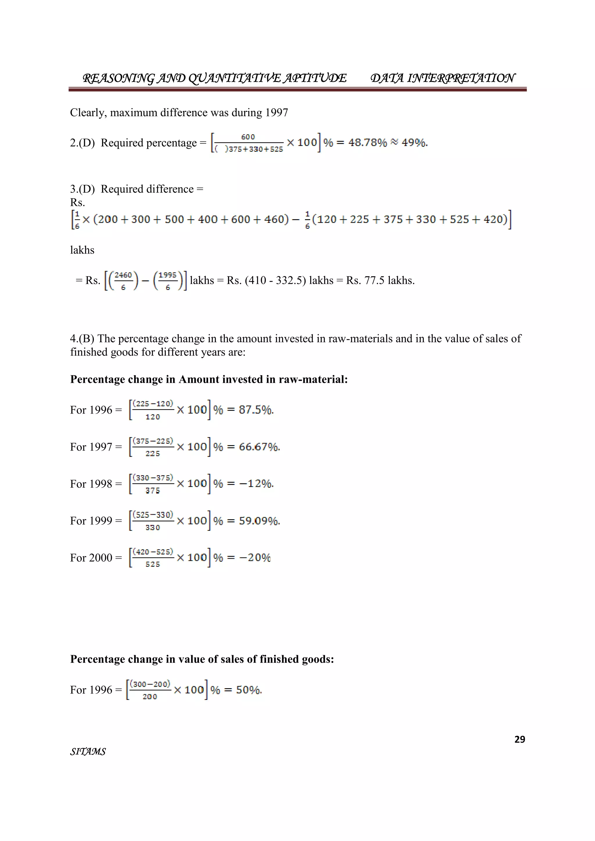 Datainterpretation tabulation and bar graph | PDF