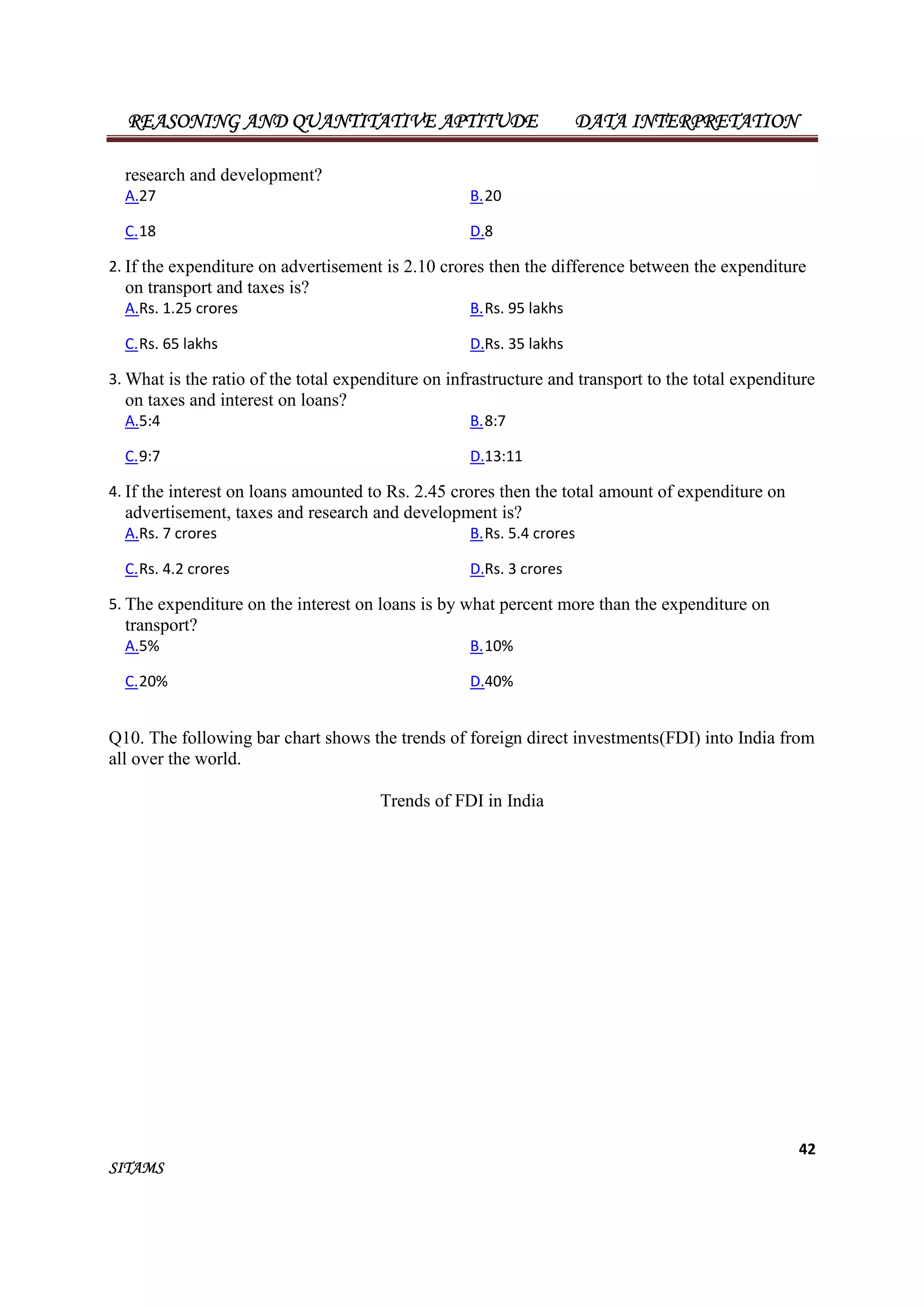 Datainterpretation tabulation and bar graph | PDF