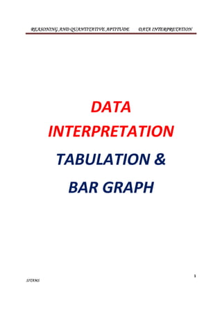 Datainterpretation tabulation and bar graph | PDF