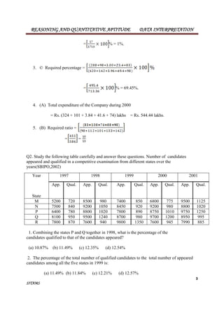 Datainterpretation tabulation and bar graph | PDF