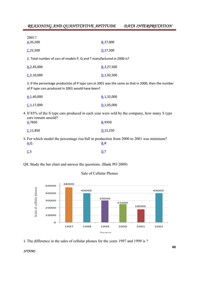 Datainterpretation tabulation and bar graph | PDF