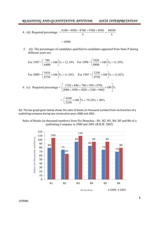 Datainterpretation tabulation and bar graph | PDF