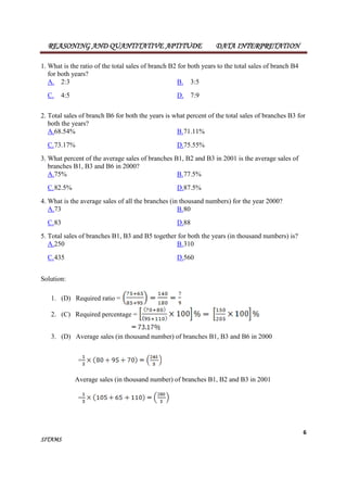 Datainterpretation tabulation and bar graph | PDF