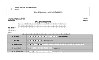 Data kepegawaian | DOCX
