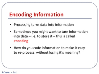 Data, knowledge and information | PPT
